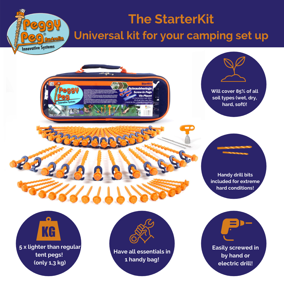 Peggy Peg StarterKit • Set incl. bag (PP03) • Complete Peg Pack 50 peg ...